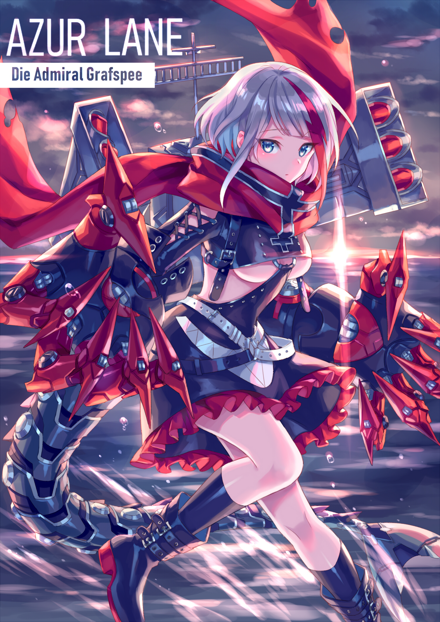 Zoff Daria Azur Lane Admiral Graf Spee Azur Lane Heels No Bra